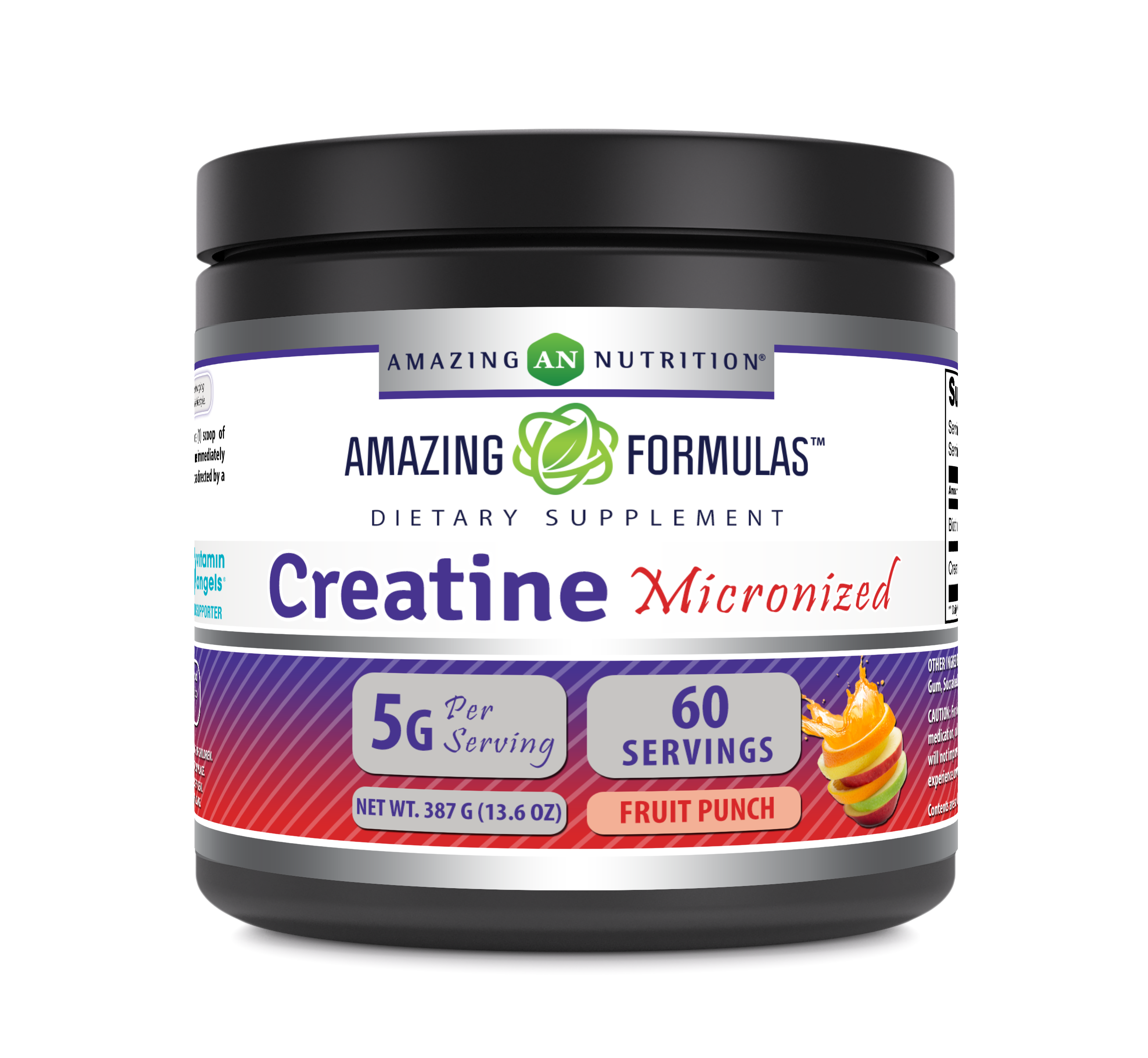Micronized Creatine Monohydrate | Fruit Punch | 5g 60srvgs – Amazing Muscle