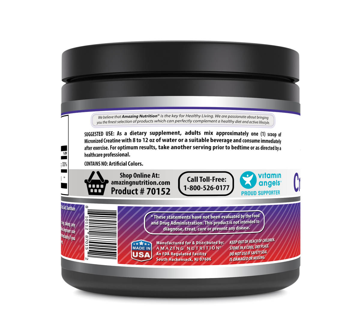 Micronized Creatine Monohydrate | Fruit Punch | 5g 60srvgs – Amazing Muscle