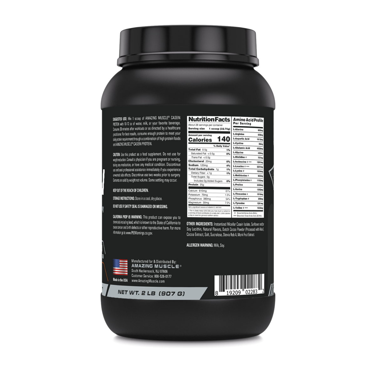 CASEIN PROTEIN | 2 Lbs | Amazing Muscle