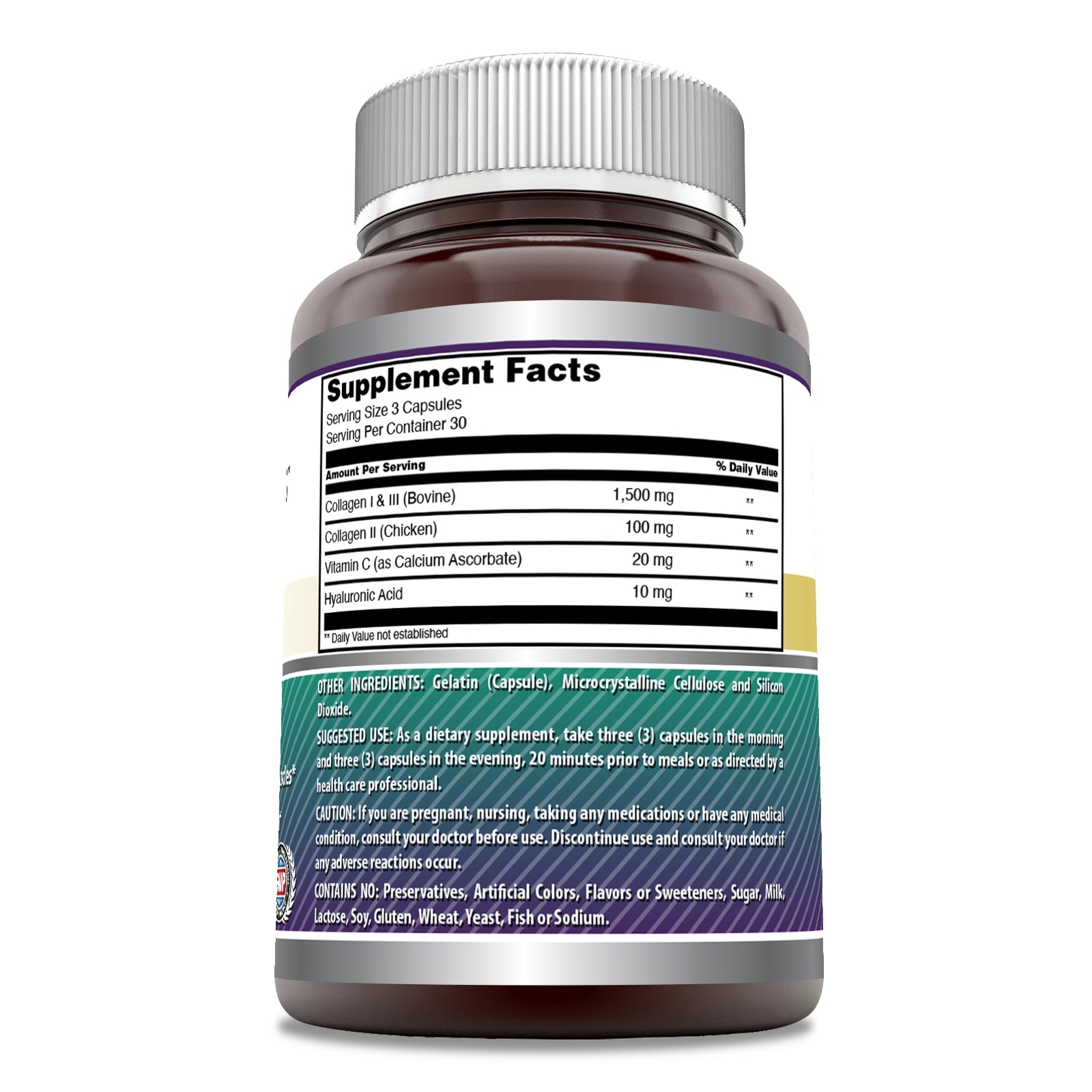 Amazing Formulas Advanced Collagen 1600 mg Per Serving 90 Capsules ...