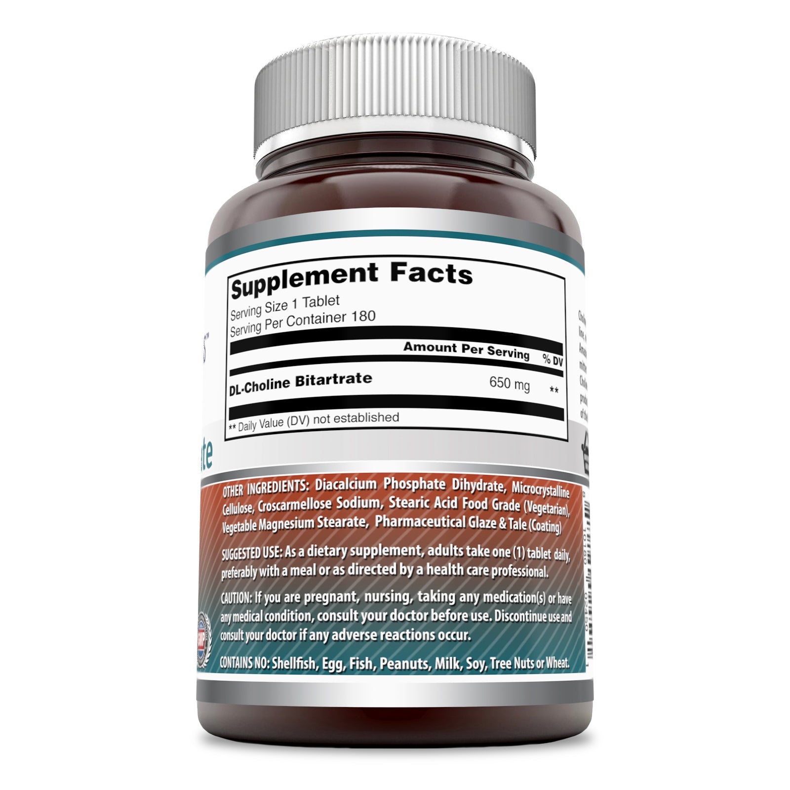 Amazing Formulas Choline Bitartrate - 650mg, 180tablets – Amazing Muscle