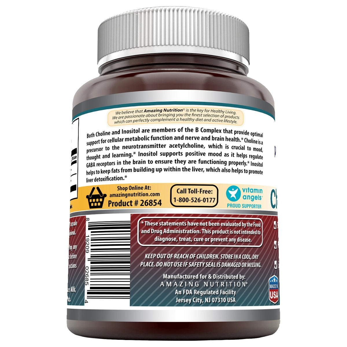 Amazing Formulas Choline Inositol 500 Mg 200 Capsules – Amazing Muscle