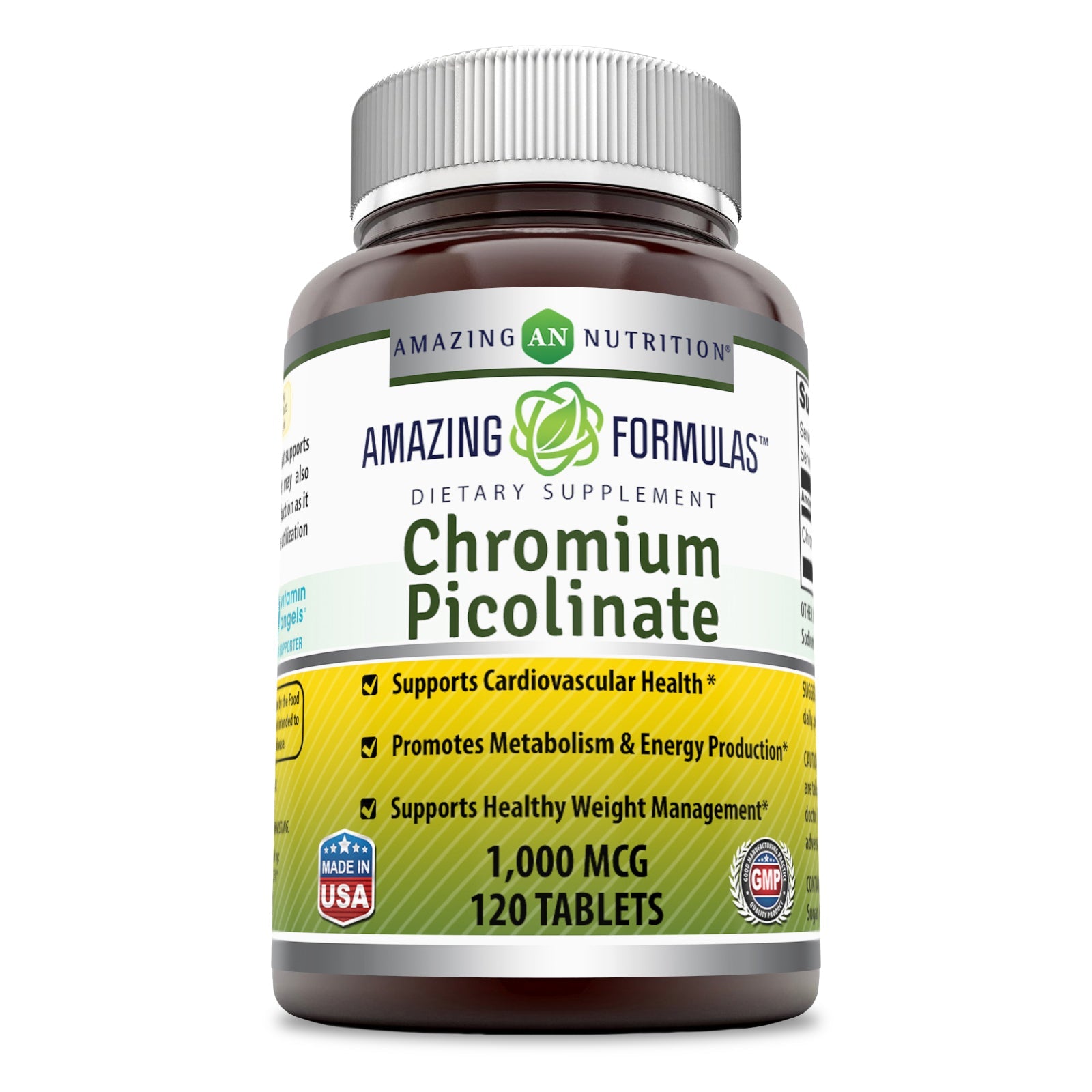 Amazing Formulas Chromium Picolinate Supplement | 1000 Mcg | 120 Table ...