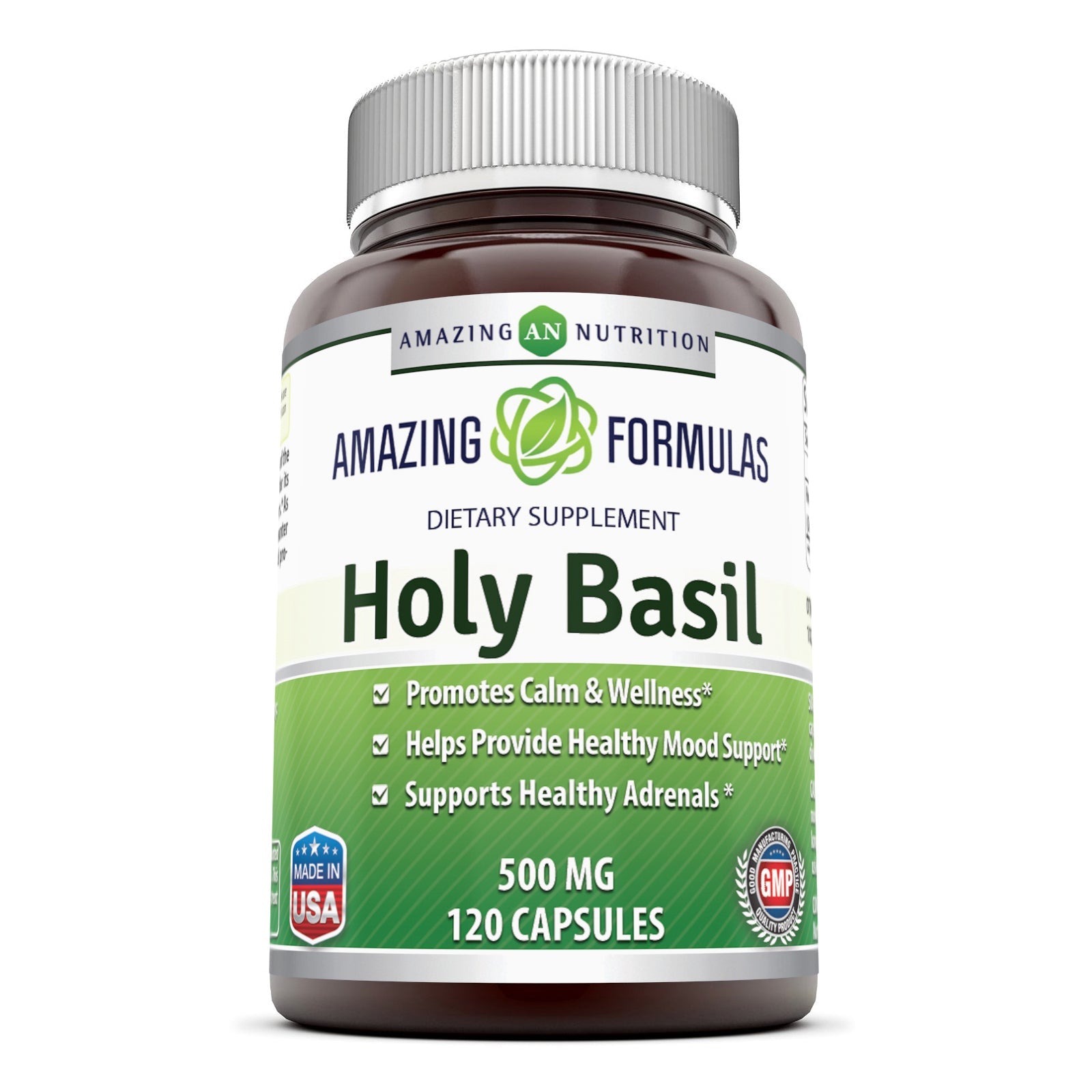 Amazing Formulas Holy Basil Dietary Supplement - 500mg, 120 Capsules ...