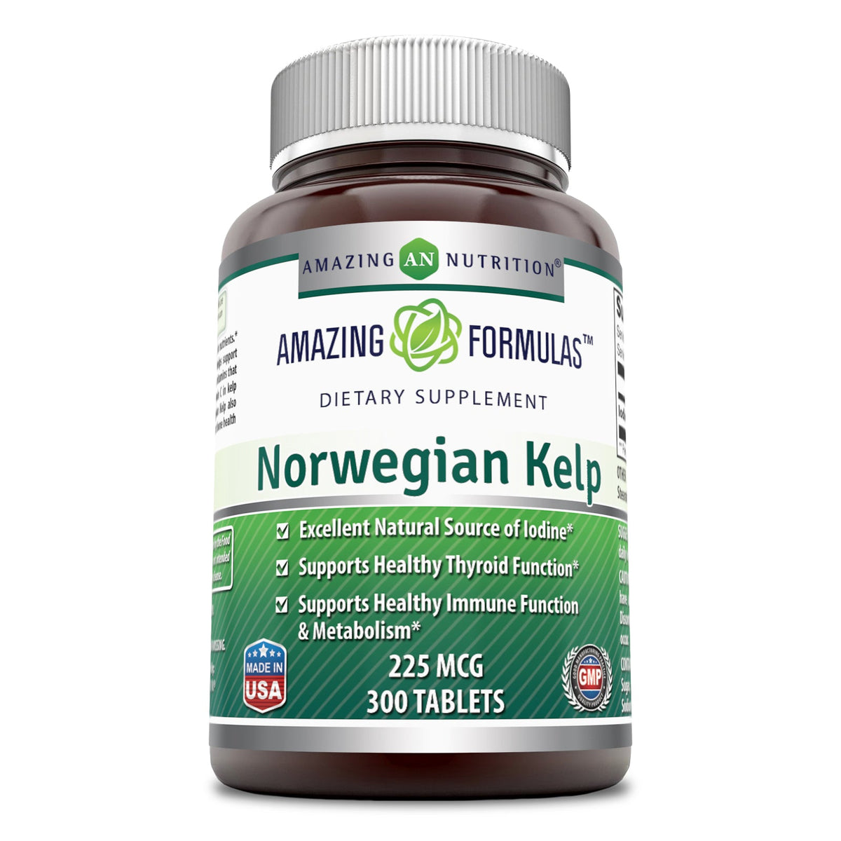 Amazing Formulas Norwegian Kelp 225 Mg 300 Tablets – Amazing Muscle