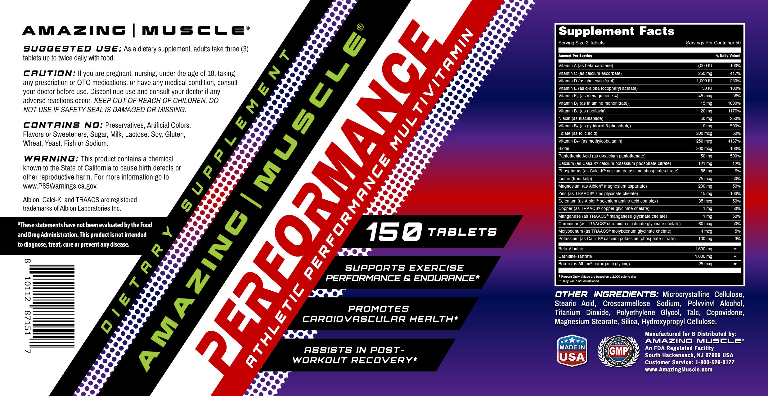 PERFORMANCE MULTIVITAMIN – Amazing Muscle