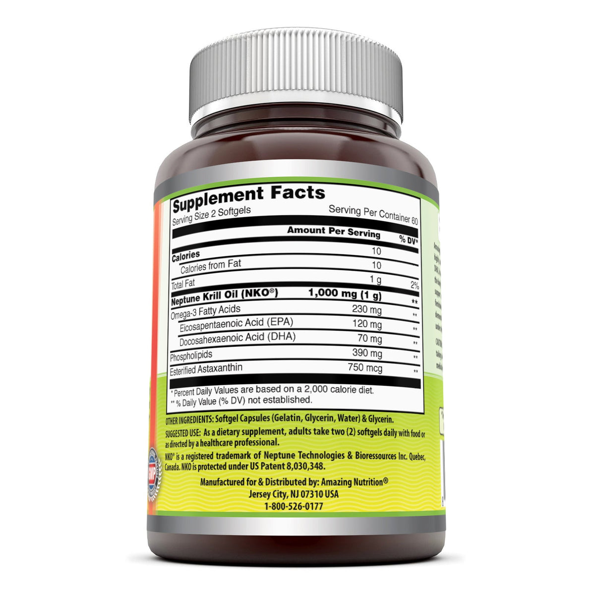 Amazing Omega 3 Krill Oil | 1000mg 60srvgs – Amazing Muscle