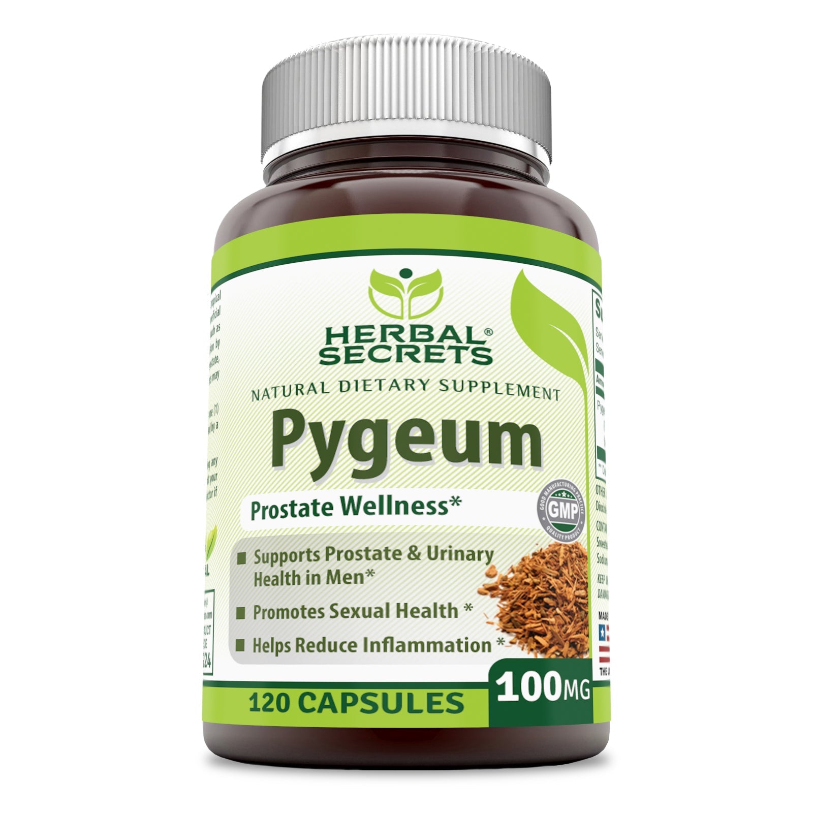 Herbal Secrets Pygeum Extract | 100mg 120 Capsules – Amazing Muscle